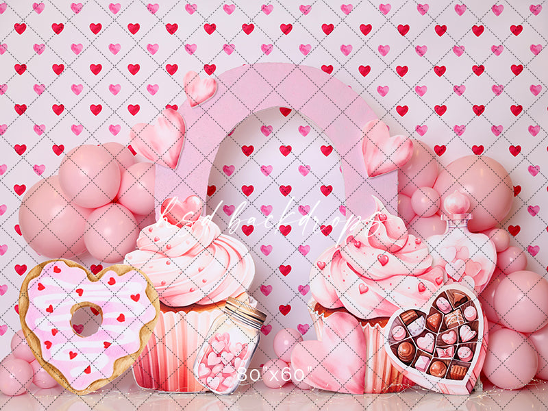 Valentines Day Cake Smash Birthday Backdrop for Pictures – HSD ...