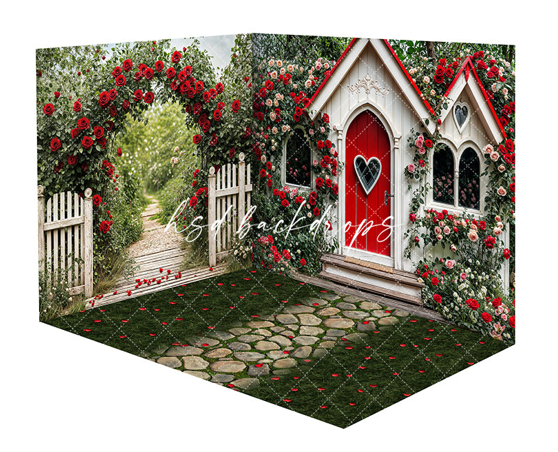 Valentine's Day Cottage Door Backdrop Room Photography - VD33334 – HSD ...