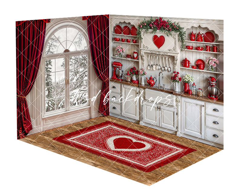 Valentine's Day Cottage Backdrop Room Photography - VD33092 – HSD ...