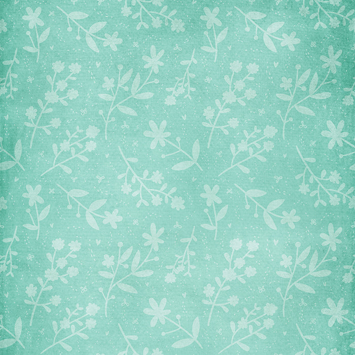 mint green flower background