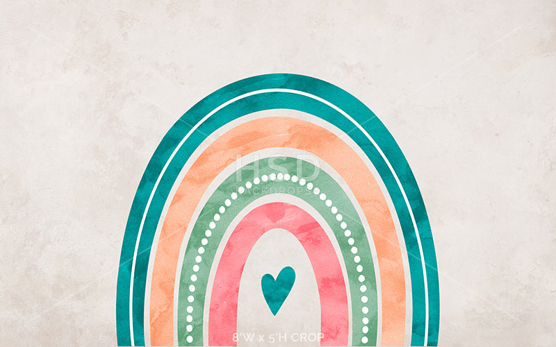 Boho Arcg Rainbow Photography Backdrop. Rainbow Photo Backdrop