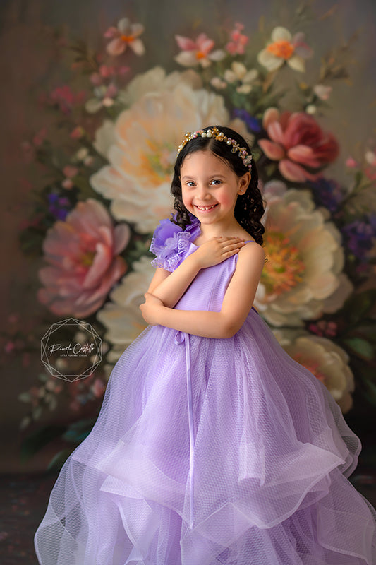 Maternity Photoshoot Backdrop | Marly Vintage Floral Photo Backdrop