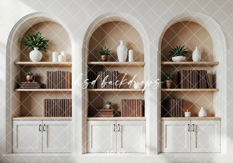 Zen Den Arched White Wall Professional Business Photo Background – HSD ...