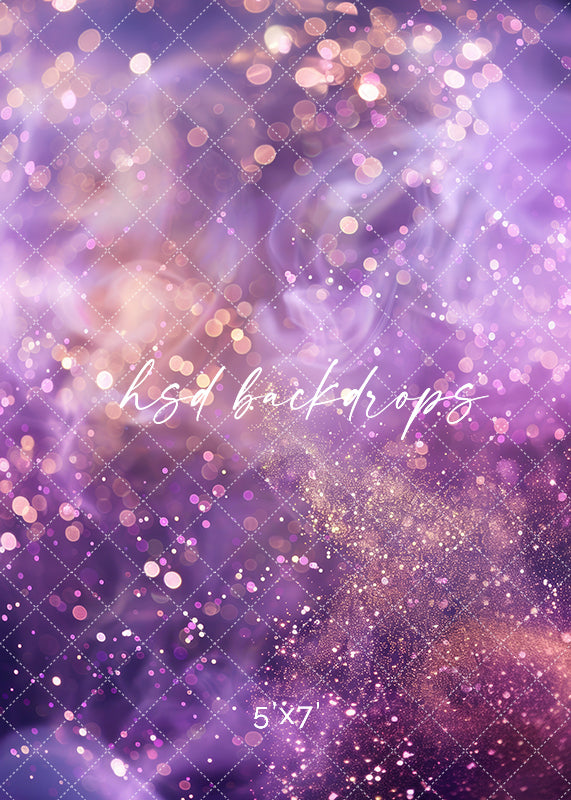 Purple Bokeh Glam Popstar Concert Photo Backdrop Swift