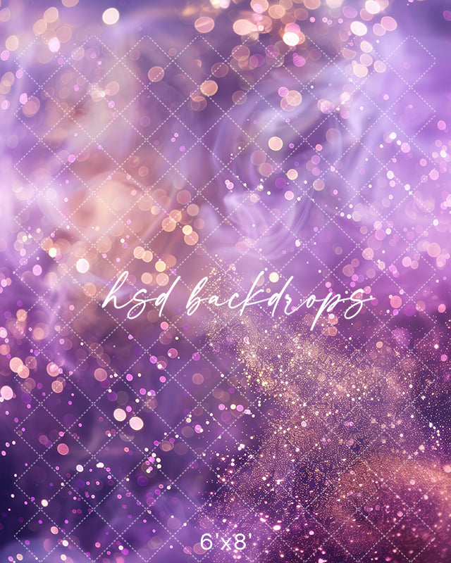 Purple Bokeh Glam Popstar Concert Photo Backdrop Swift