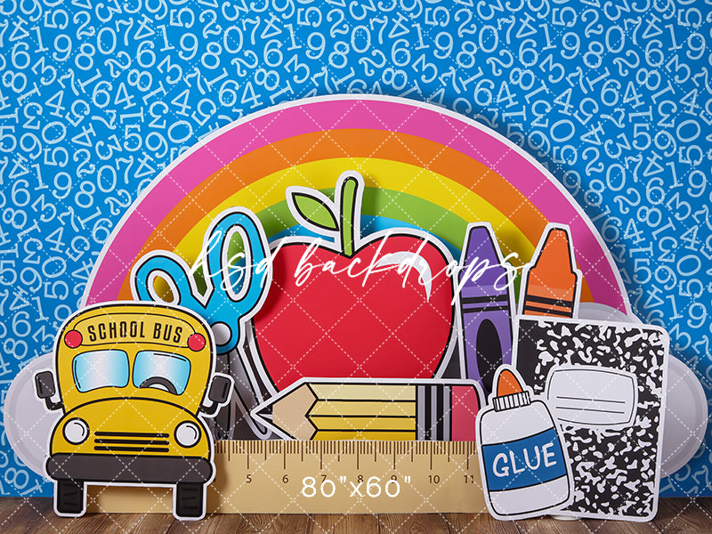 Welcome to Class Back to School Photography Backdrop