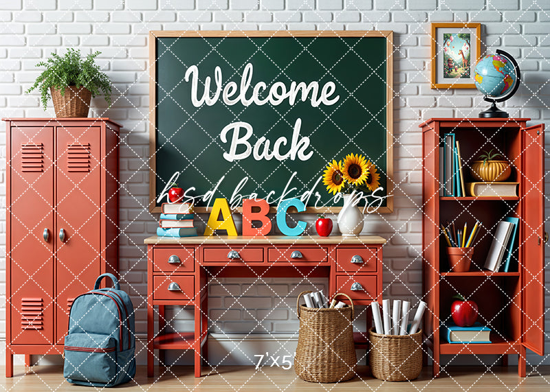 Welcome Back to School Classroom Photo Backdrop – HSD Photography Backdrops
