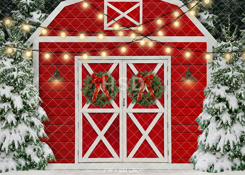 Beautiful Barn With Christmas Lights Best Christmas Lights In
