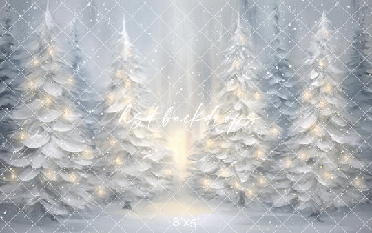 Winter Wonderland Backdrop with Snowy Forest Winter Scene – HSD ...