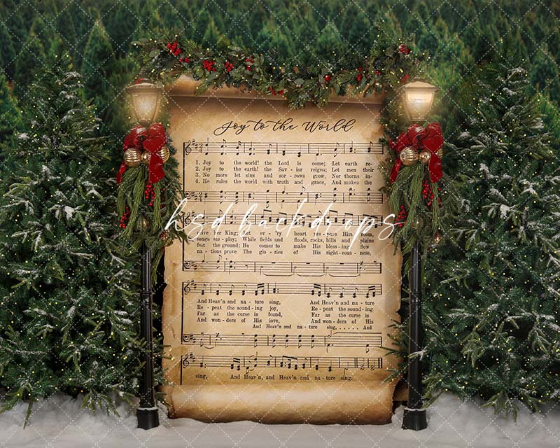 Christmas Choir Church Backdrop with a Christmas Tree – HSD Photography ...