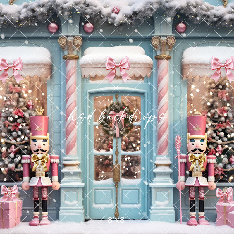 Pretty Posh Christmas Store Front Backdrop and Floor Combination – HSD ...