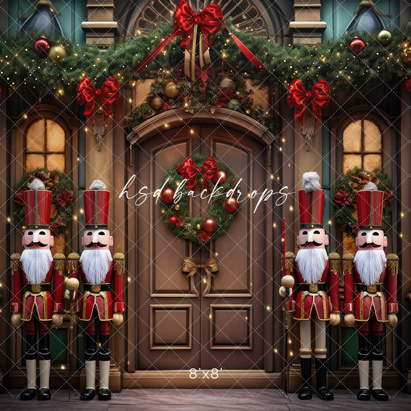 Nutcracker Christmas Photo Backdrop and Floor Combo - CHS56265
