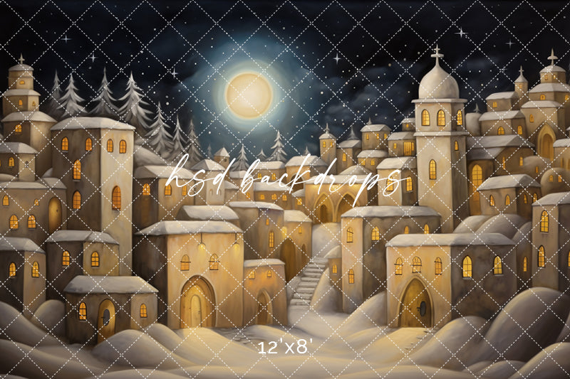 Bethlehem Christmas Photo Backdrop