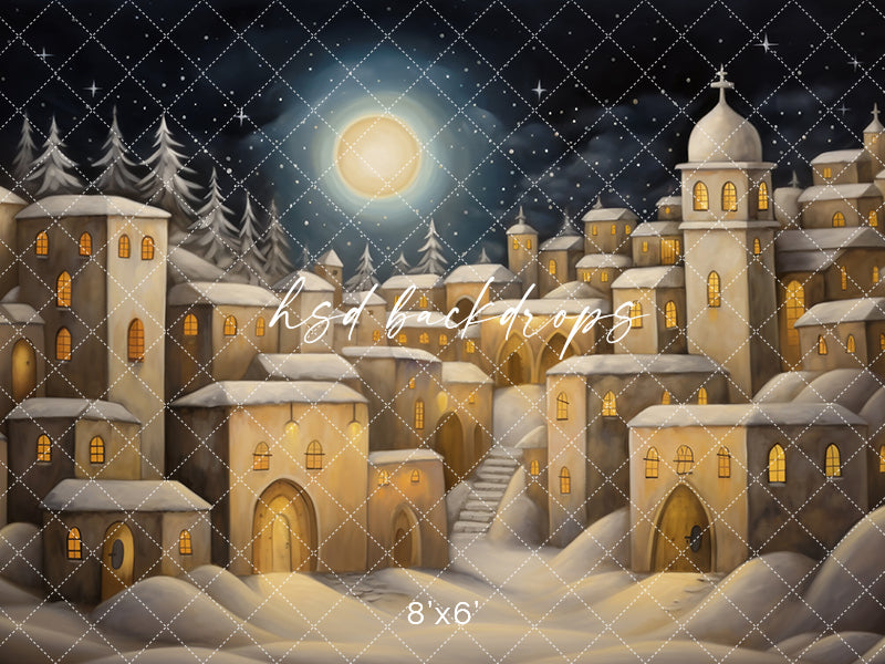 Bethlehem Christmas Photo Backdrop
