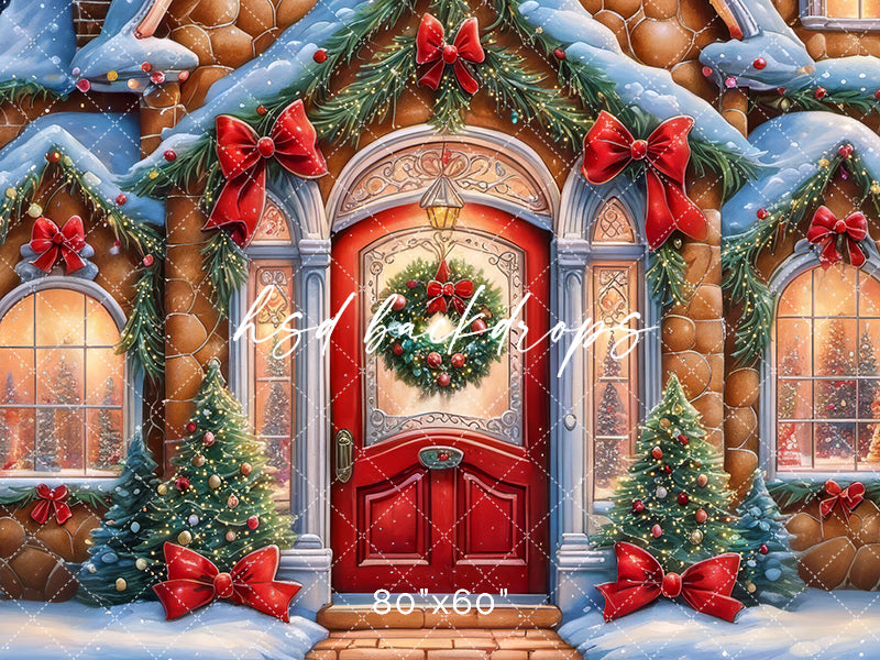 Jolly Gingerbread House Photo Backdrop Christmas – HSD Photography ...
