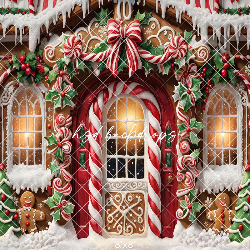 Jolly Gingerbread Men Christmas Photo Background
