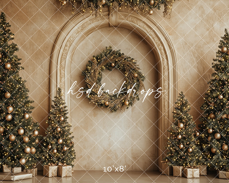 Boho Arched Christmas Wall Photo Backdrop & Scene Setter – HSD ...
