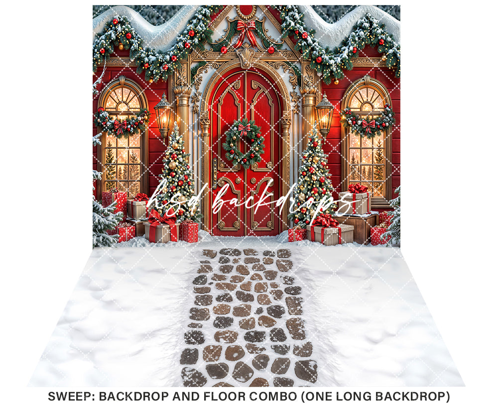 Christmas Santa's Regal Workshop Photography Backdrop – HSD Photography ...