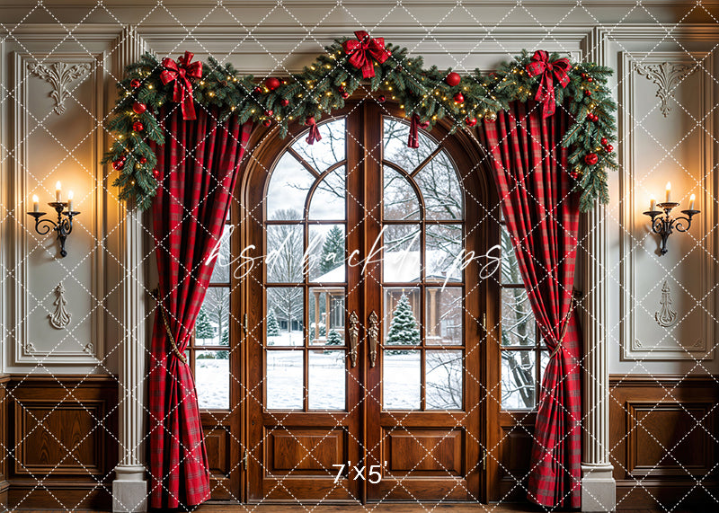 Christmas Parlor Window Backdrop for Photography – HSD Photography ...