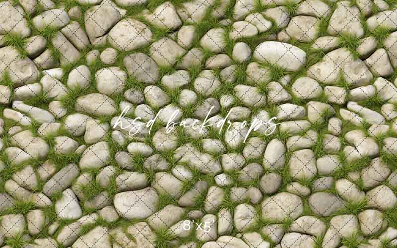 Mossy Stone Floor photography backdrop floor