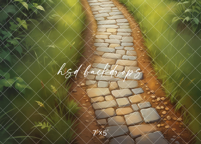 Follow My Path Stone Photography Rubber Backed Floor Mat