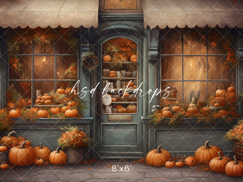 Autumn Harvest Fall Pumpkin Studio Backdrop for Photography