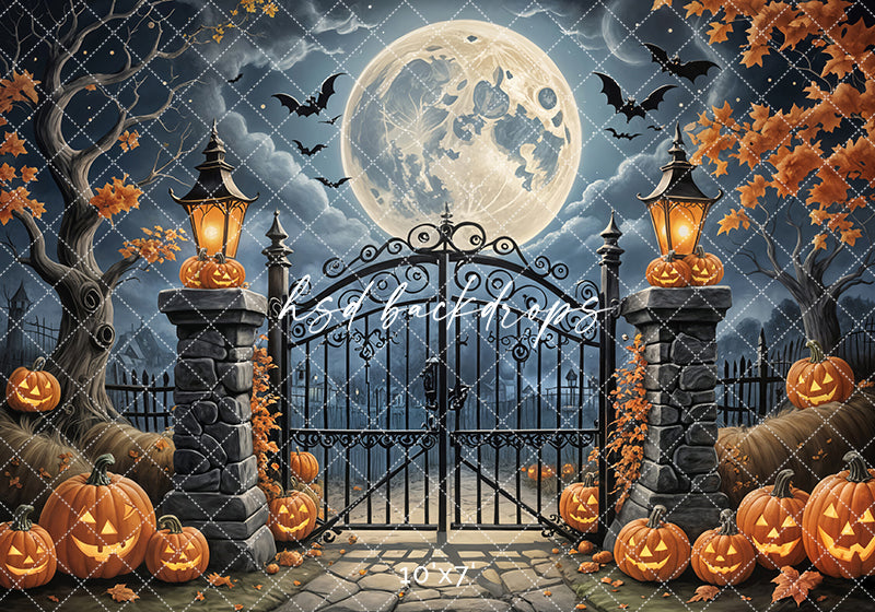 Spooky Gate Halloween photography background