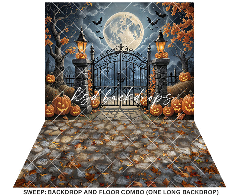 Spooky Gate Halloween photography background
