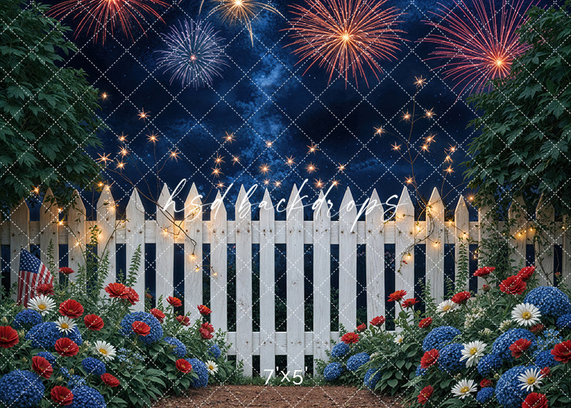 4th of July Fireworks Summer Photo Backdrop – HSD Photography Backdrops