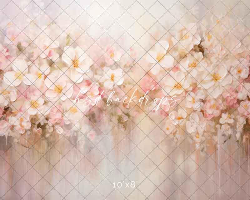 Spring Floral Backdrop for Photography | Fine Art Backdrop