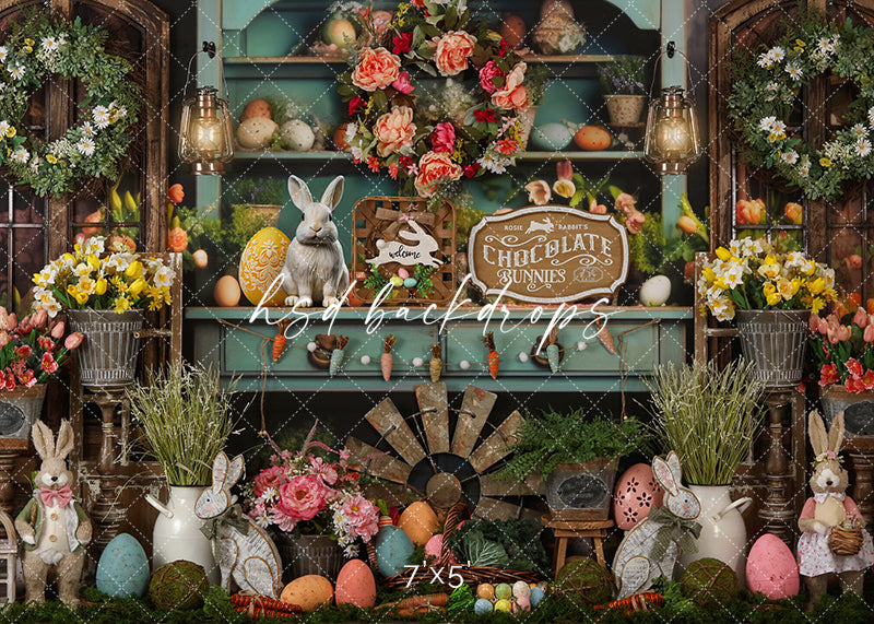 Spring Themed Photo Backdrop | Easter Flea Market Finds