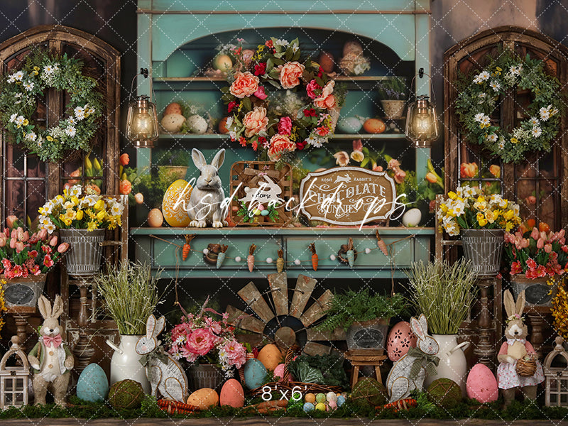 Spring Themed Photo Backdrop | Easter Flea Market Finds