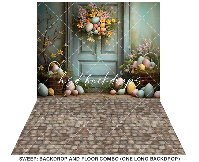 Easter Spring Themed Photo Backdrop | Hop On In