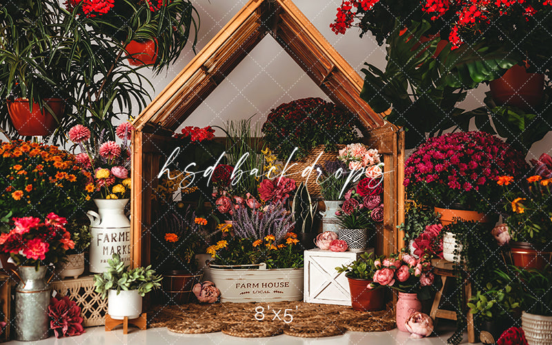 Spring Theme Backdrop for Pictures | Little Flower Market