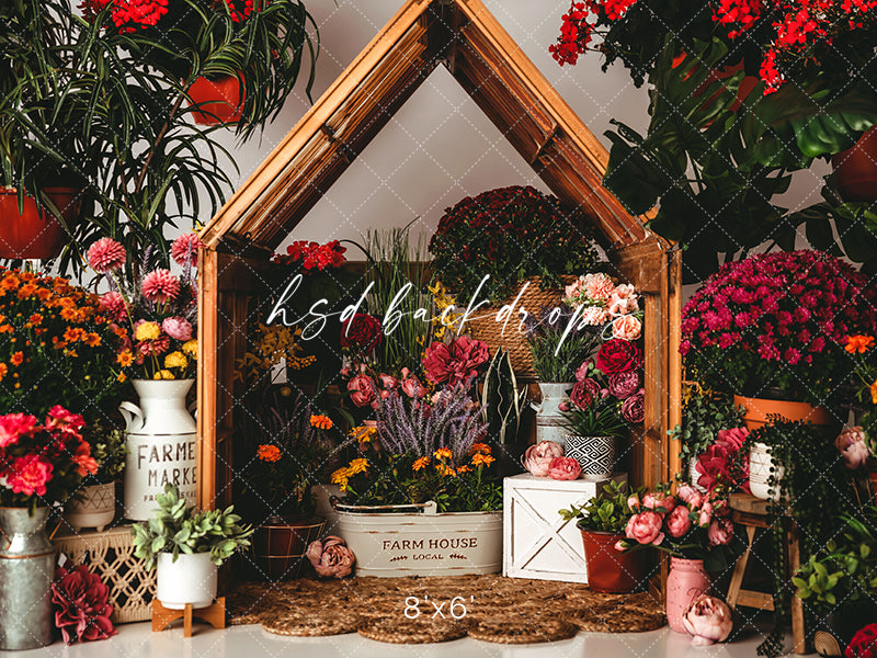 Spring Theme Backdrop for Pictures | Little Flower Market