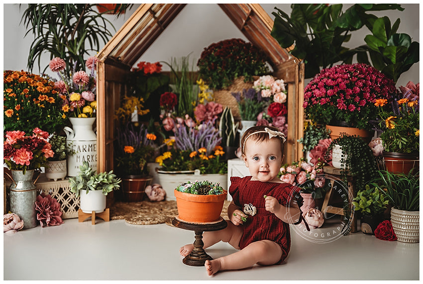 Spring Theme Backdrop for Pictures | Little Flower Market