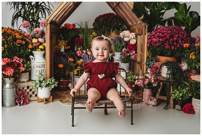 Spring Theme Backdrop for Pictures | Little Flower Market