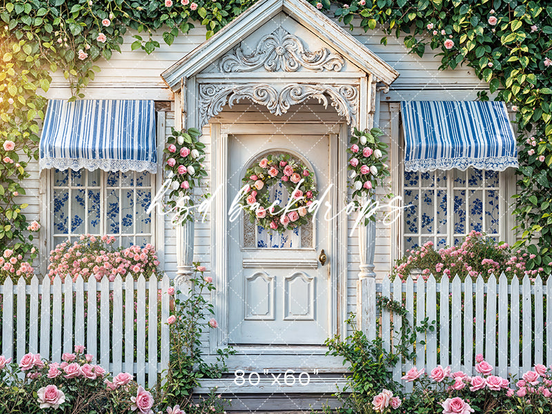 Victorian Spring Easter Cottage Photography Backdrop – HSD Photography ...