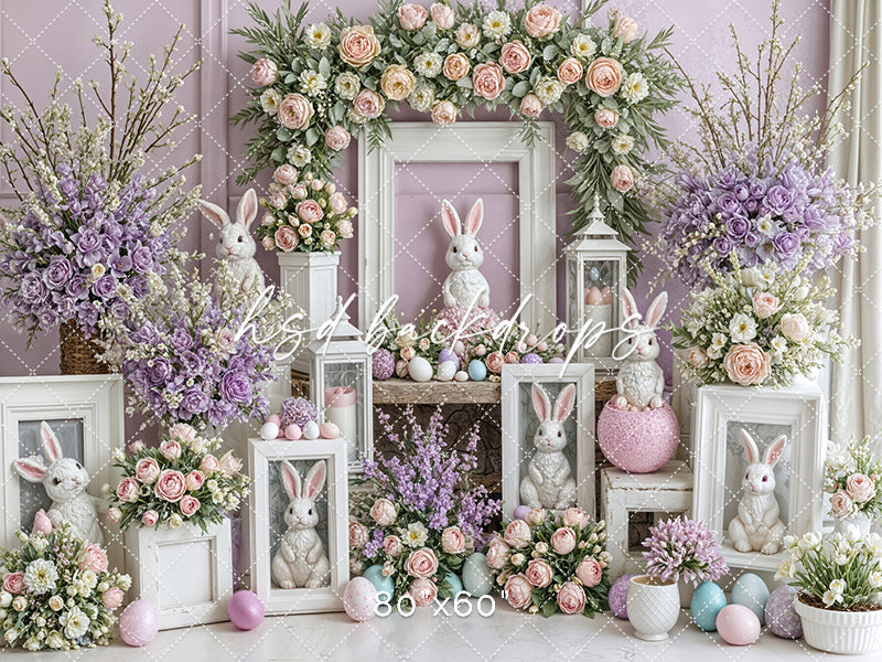 Cute Spring Easter Backdrop for Photography | Bunny Bliss – HSD ...