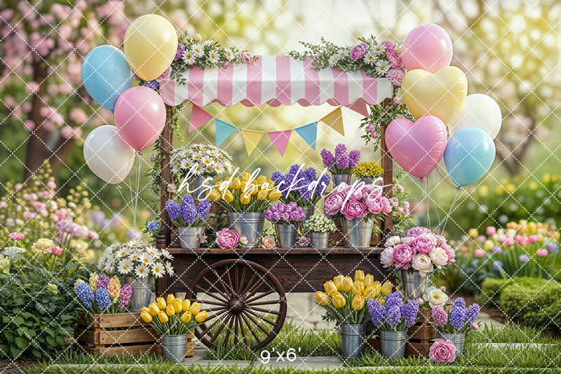Spring Bloom Celebration Cart – Garden Party Backdrop – HSD Photography ...