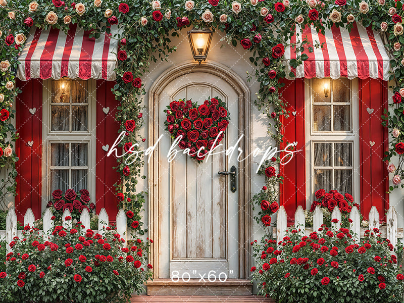 Valentine's Day Cottage Door backdrop for photography – HSD Photography ...