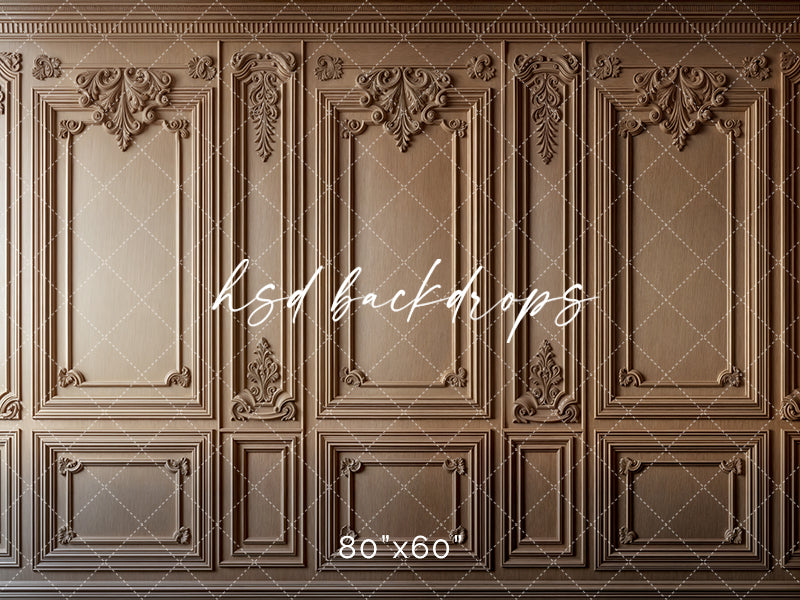 Light Borwn Victorian Wainscot Wall Photo Backdrop for Maternity – HSD ...