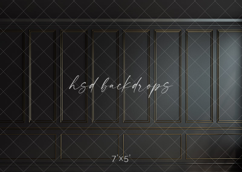 Modern Black Faux Wainscot Wall Backdrop for Photography – HSD ...