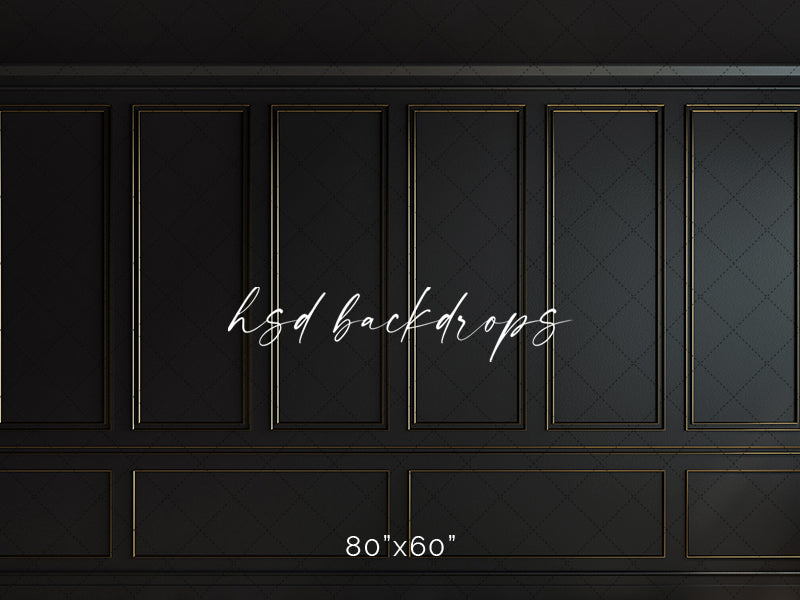 Modern Black Faux Wainscot Wall Backdrop for Photography – HSD ...