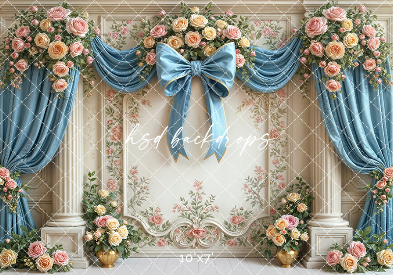 Vintage Victorian Spring Regal Baroque Wall Fabric Photo Backdrop – HSD ...