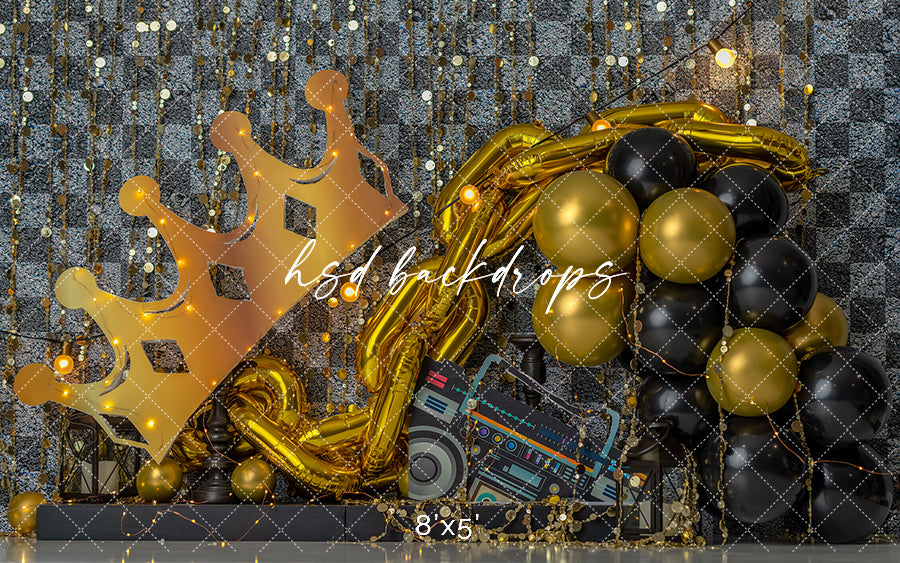 The Big One Backdrop for Notorious B.I.G. Hip Hop Cake Smash Photoshoot