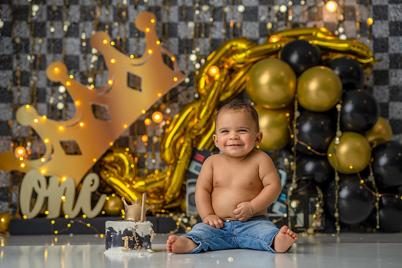 The Big One Backdrop for Notorious B.I.G. Hip Hop Cake Smash Photoshoot