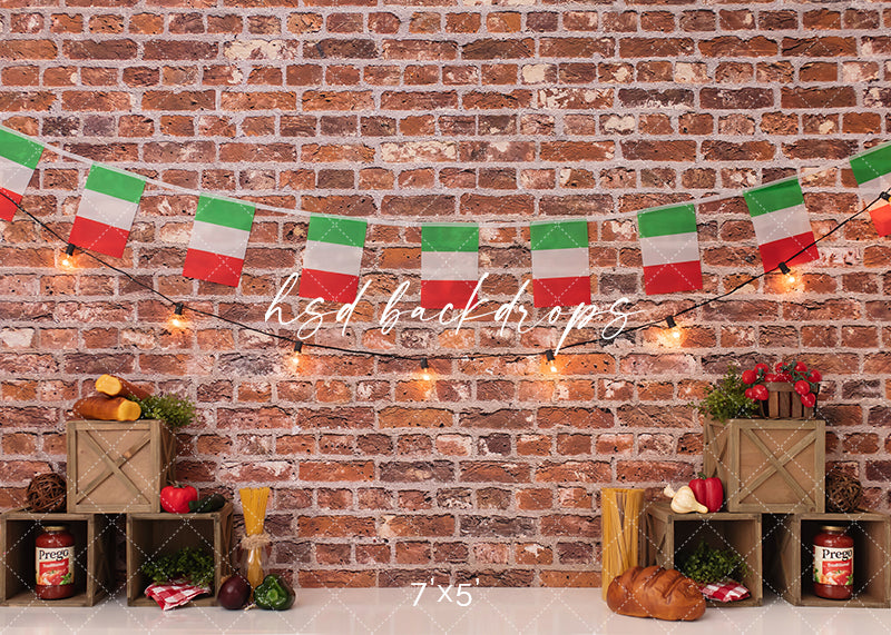 Little Meatball Italy Themed Birthday Cake Smash Backdrop – HSD ...