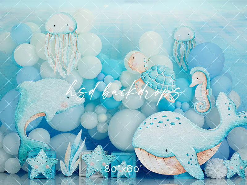 Under The Sea Baby Shower Background