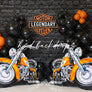 Motorcycle Party Photography Backdrop for Cake Smash Photoshoot